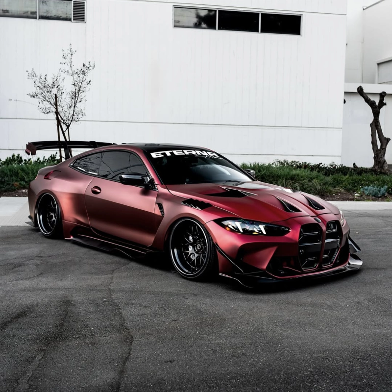 Best Ravoony Matte Romanee Red Car Wrap - ravoony.com