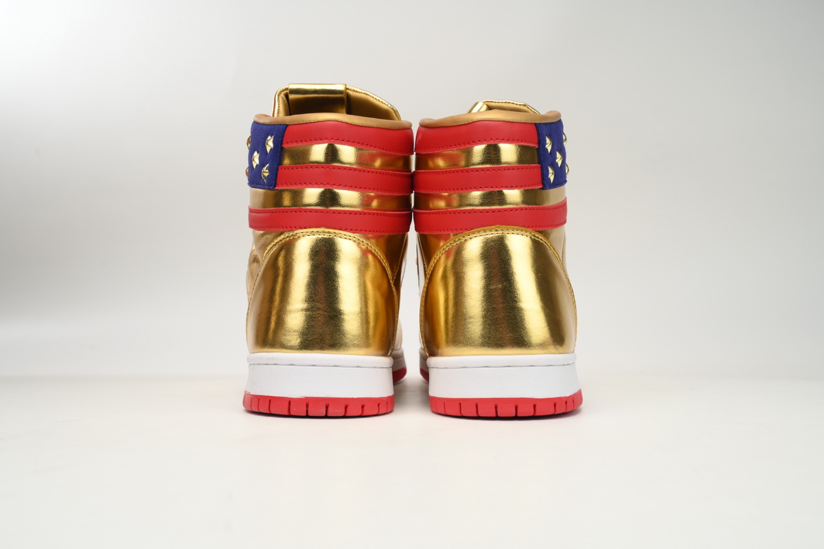 Trump Gold Sneaker | The Never Surrender High-Tops Trump Sneakers ...