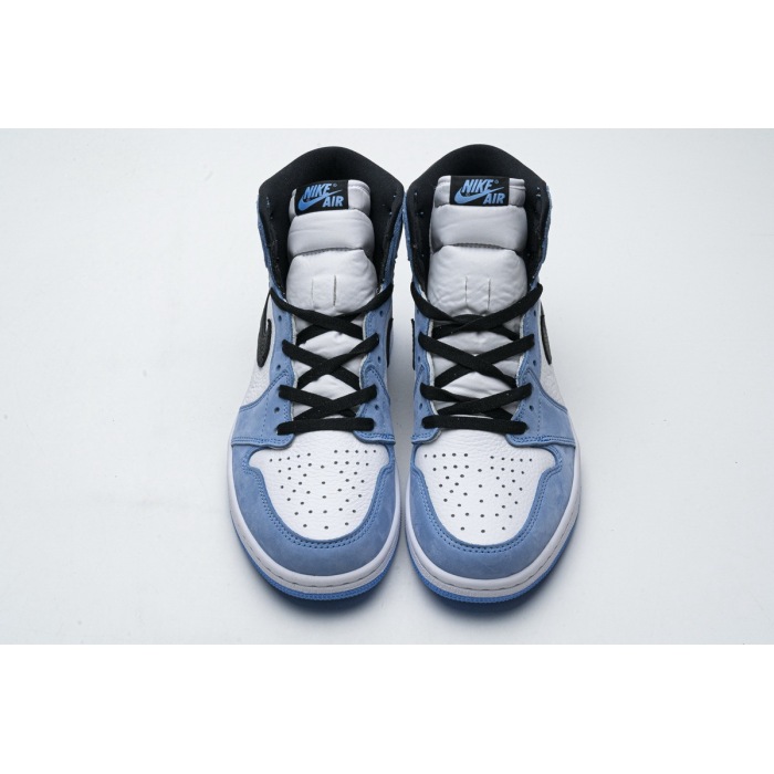 Best Fake Air Jordan 1 Retro High White University Blue Black 555088 ...