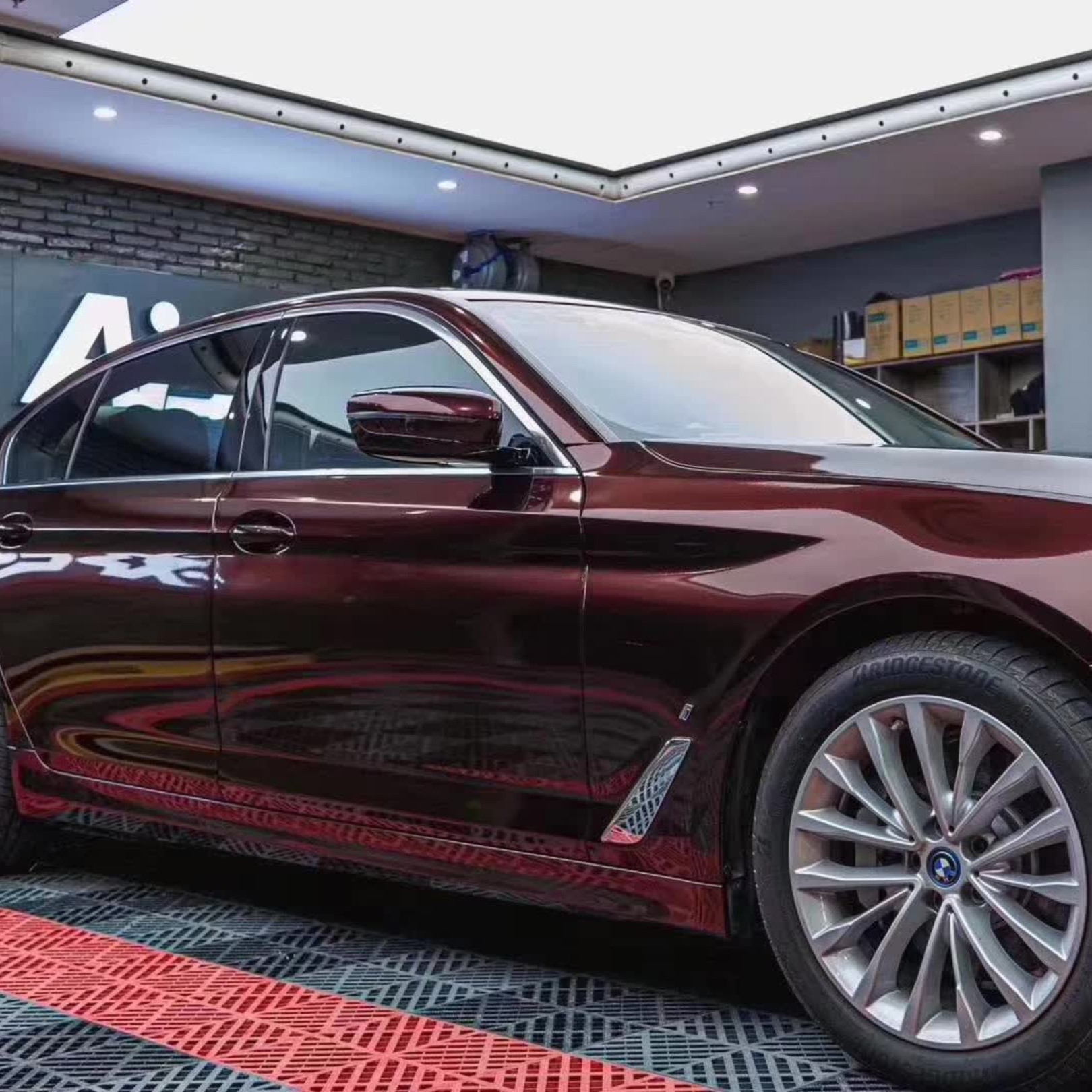 Best Metallic Black Rose Vinyl Car Wrap K-2102