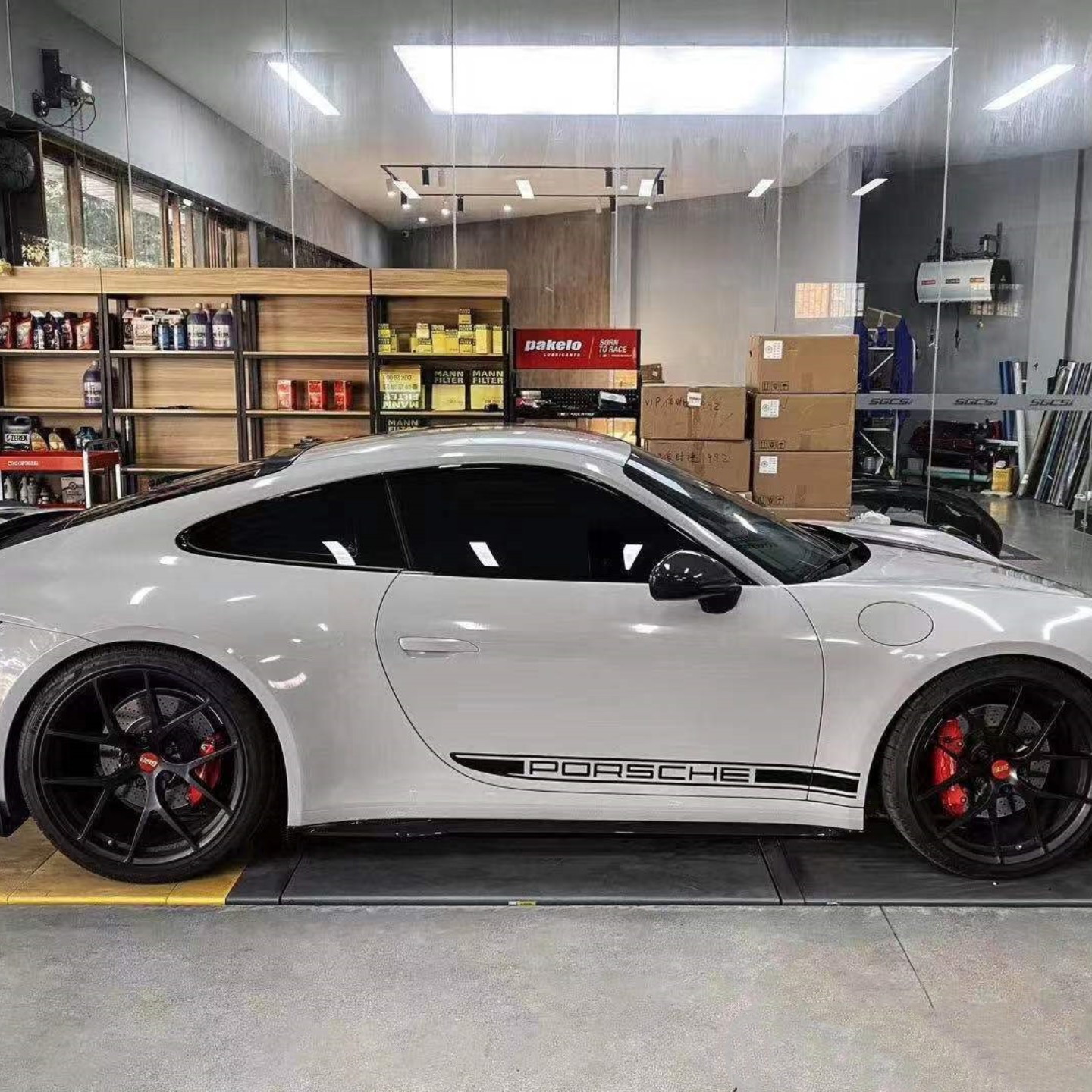 Best Porsche Original Color Porsche Grey Vinyl Car Wrap K-1441