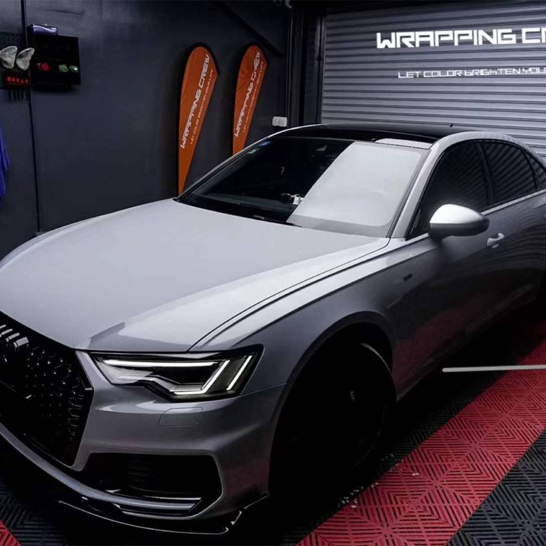 Best Light Nado Grey Vinyl Car Wrap K-1919