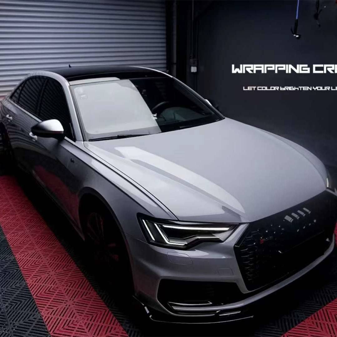 Best Light Nado Grey Vinyl Car Wrap K-1919