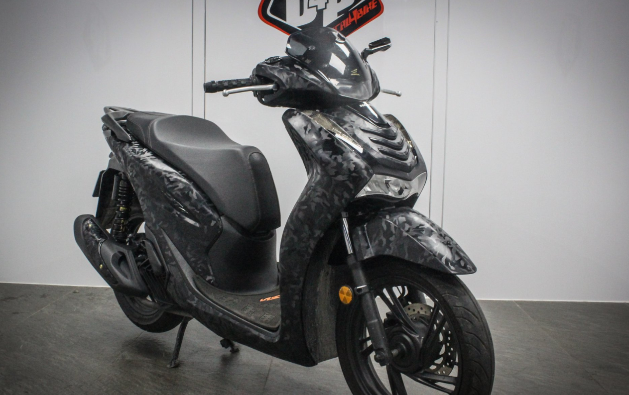 Best 3D Ghost Camouflage Black Vinyl Car Wrap K-9503