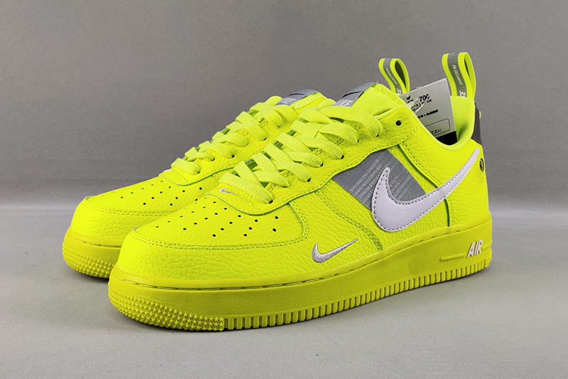 Nike Air Force 1 Utility Volt 2 AJ7747-700 [Top Version] From Obo Sneaker