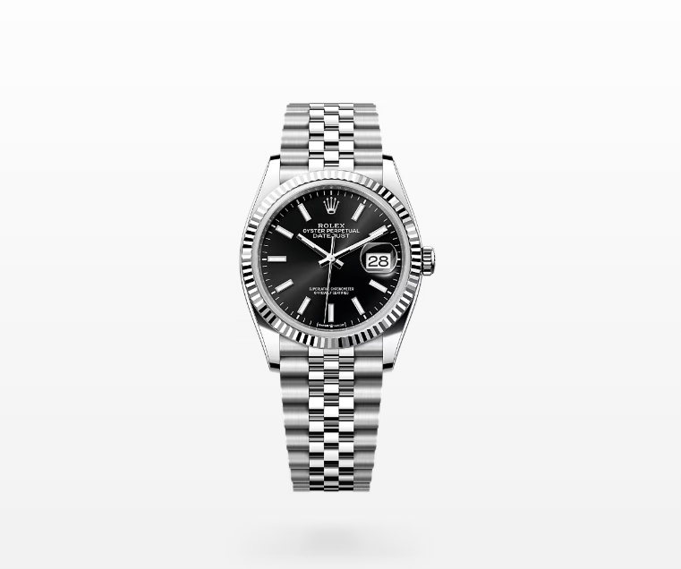 Rolex Datejust 36 Oyster, 36 mm, Oystersteel and white gold Reference ...