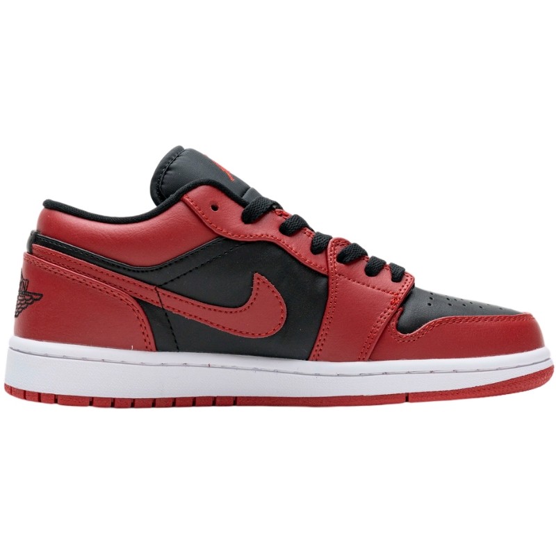 Buy Replica Air Jordan 1 Retro Low Black Gym Red 553558-001 ...