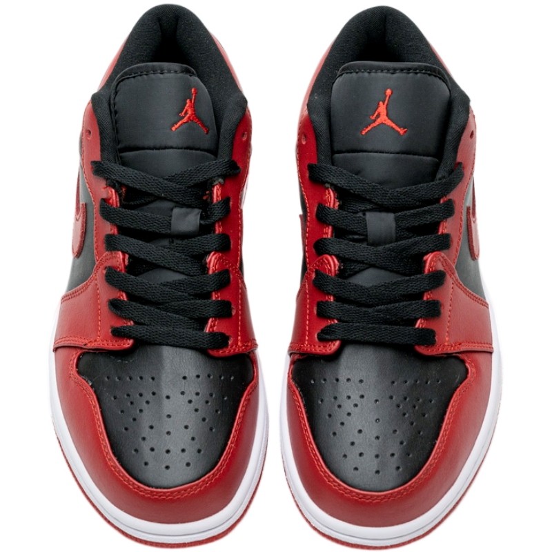 Buy Replica Air Jordan 1 Retro Low Black Gym Red 553558-001 ...