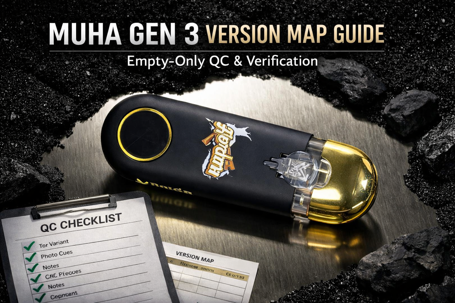 Muha Gen 3 Version Map Guide: Empty-Only Specs, QC & Verification
