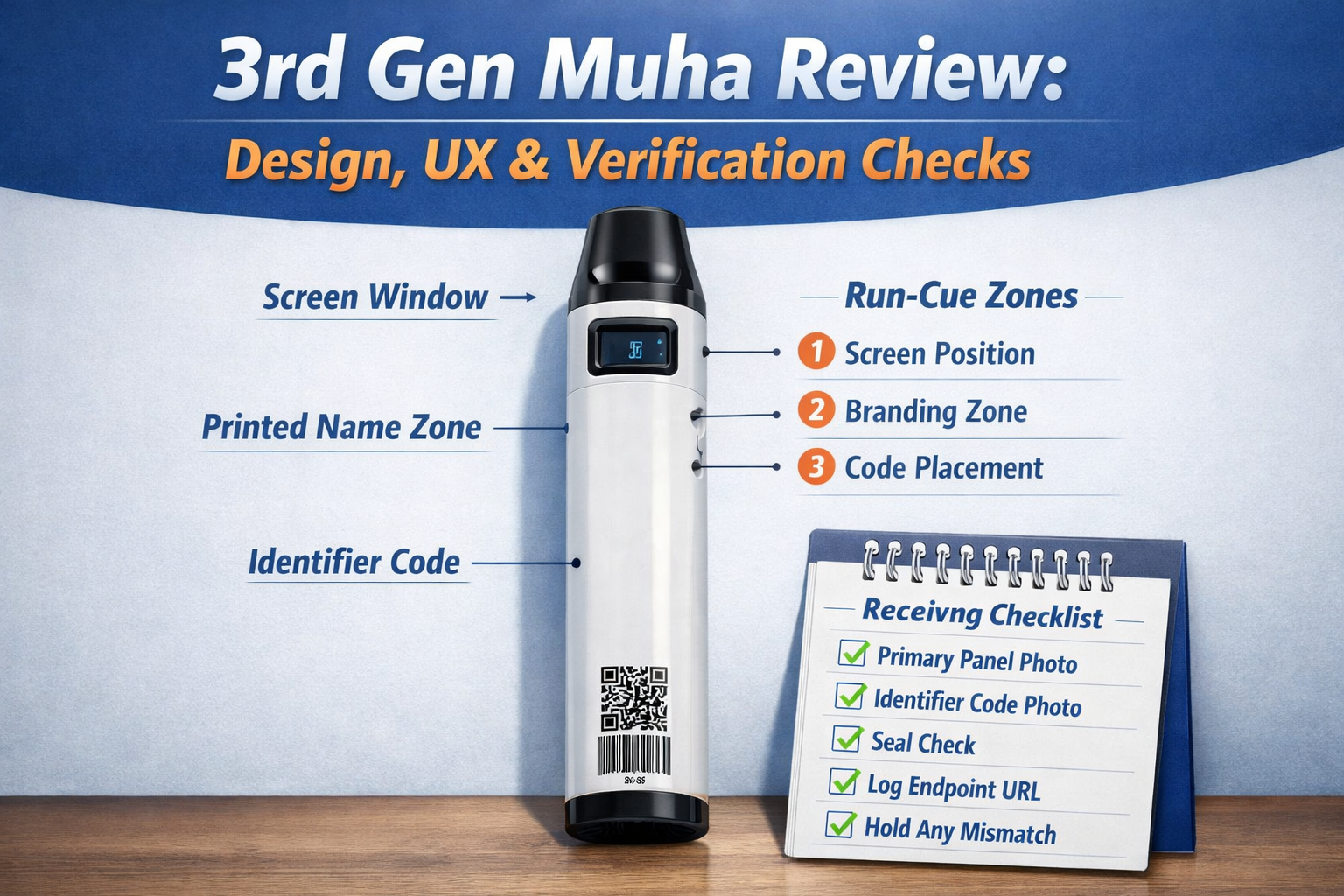3rd Gen Muha Review (Empty Only): Design, UX & Verification Checks