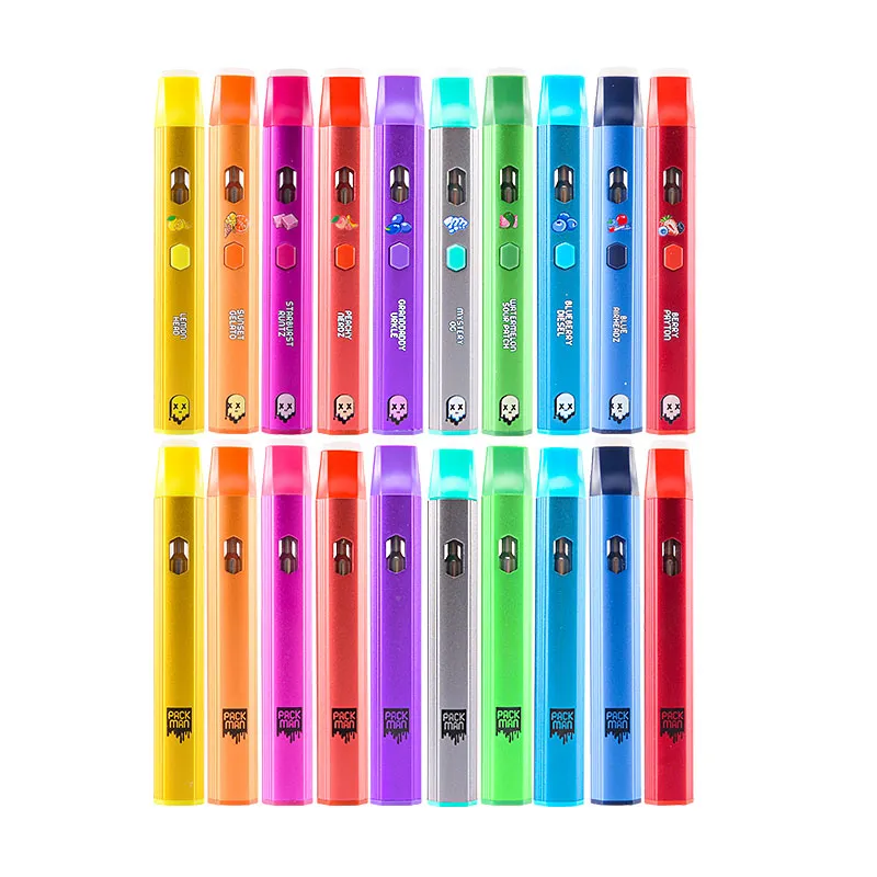 Custom packman gen 2 live resin 2 gram disposable 2g vape pen wholesale