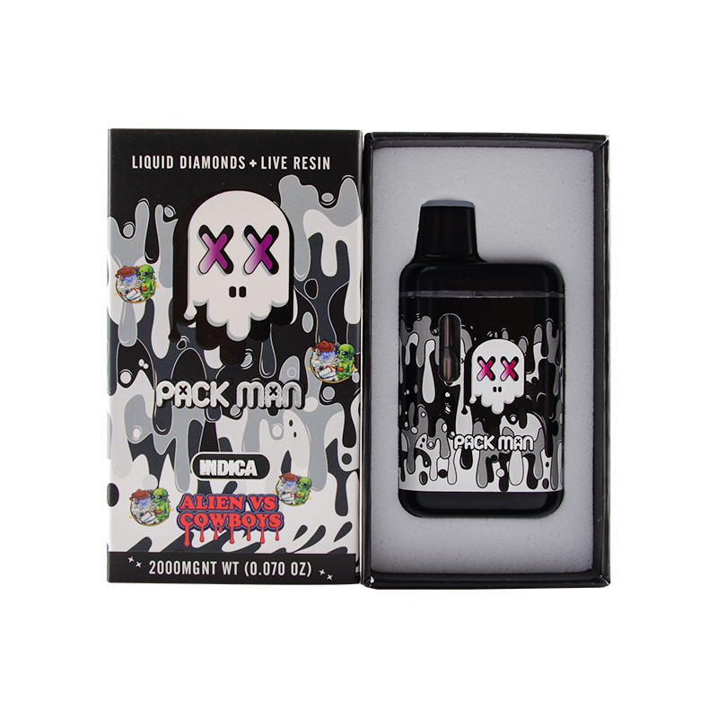 packman 2g live resin + liquid diamonds disposable | pac man 2000mg ...