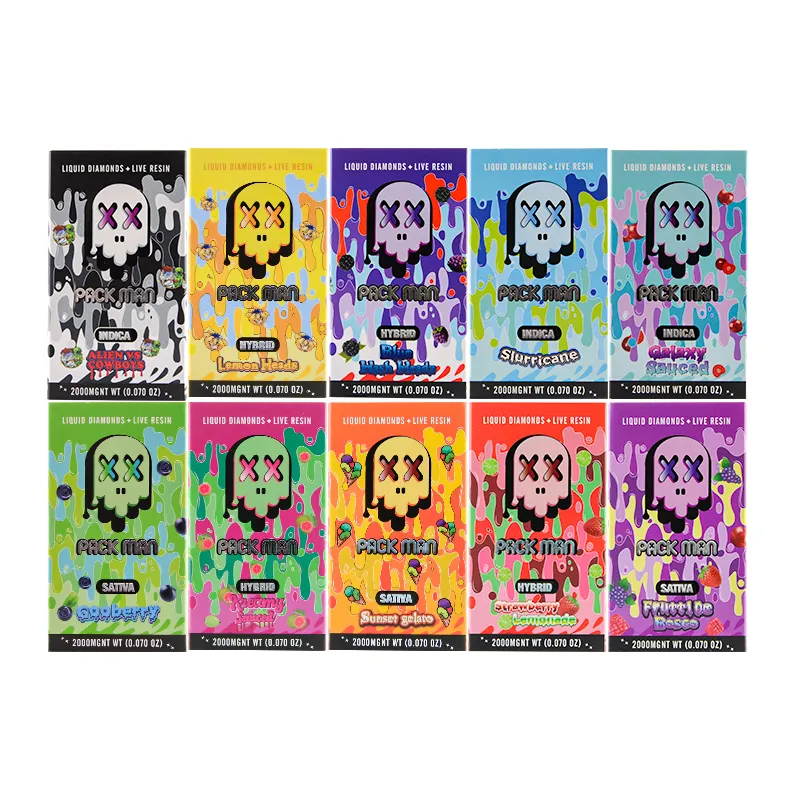 packman 2g live resin + liquid diamonds disposable | pac man 2000mg ...