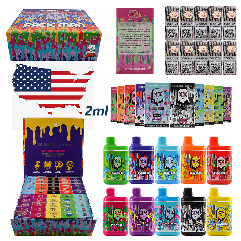 packman 2g live resin + liquid diamonds disposable | pac man 2000mg ...