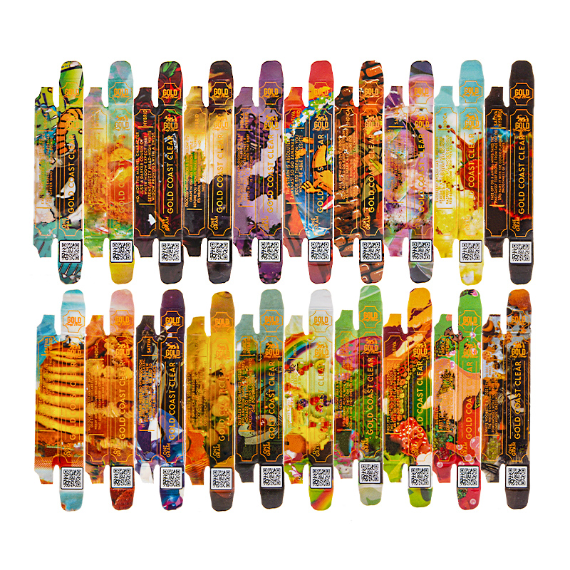 Custom gold coast clear 1g | gcc smokers club v2 flavors empty cartridges