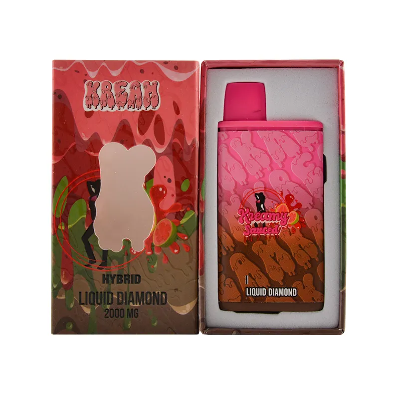 Custom kream 2g disposable thc vape 2 gram wholesale