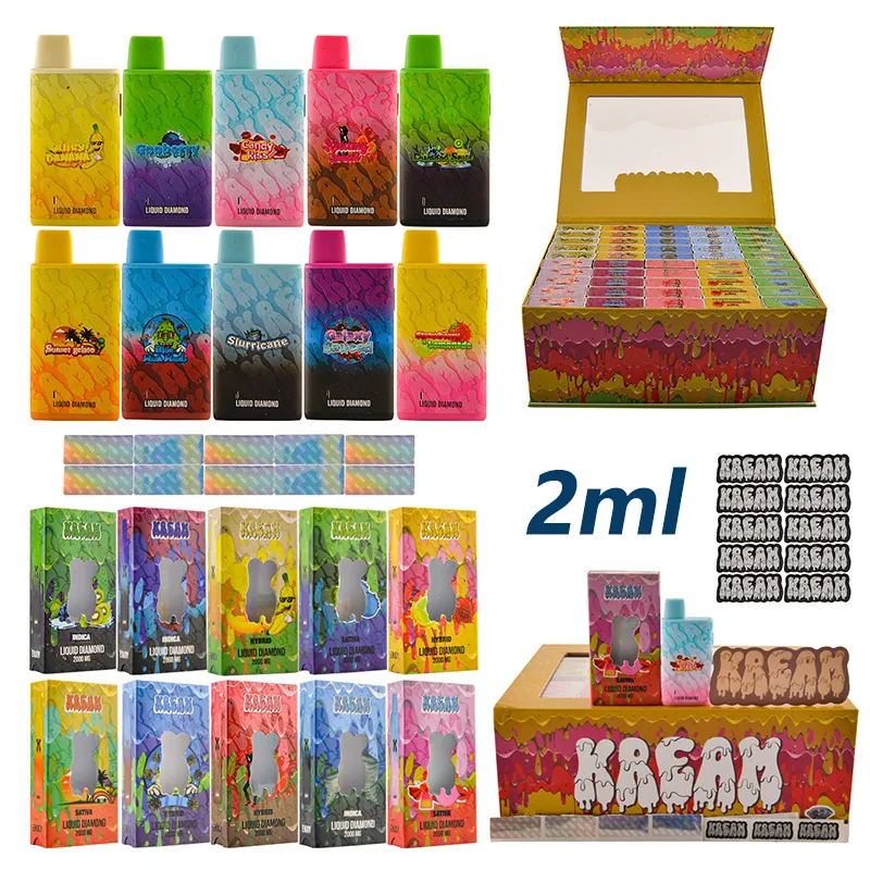 Custom kream 2g disposable thc vape 2 gram wholesale