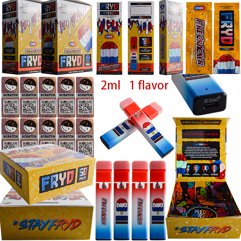 Fry 2g disposable Vape pens fire crackers fryd extracts 2 gram