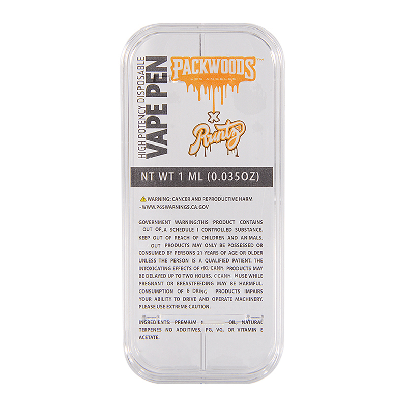 1g Packwoods X Runtz Stripe Vape Bar