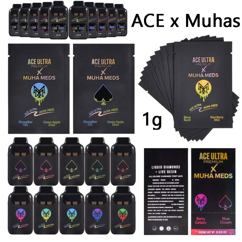 Europ Stock ACE x Muha Meds 1g Dual Chamber Disposable