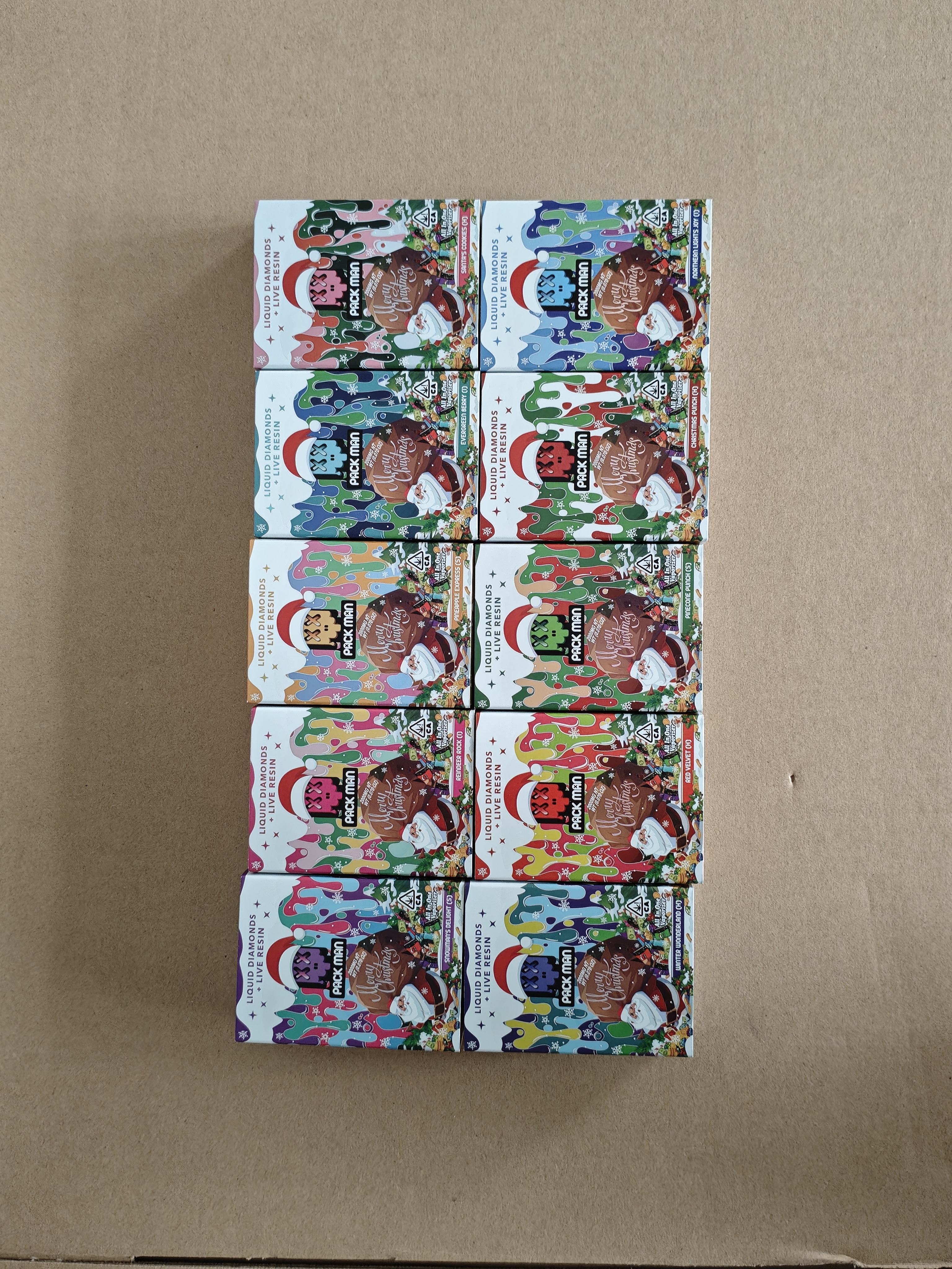 Pac Man Christmas Edition Disposable | Packman 2g Christmas Vape Screen