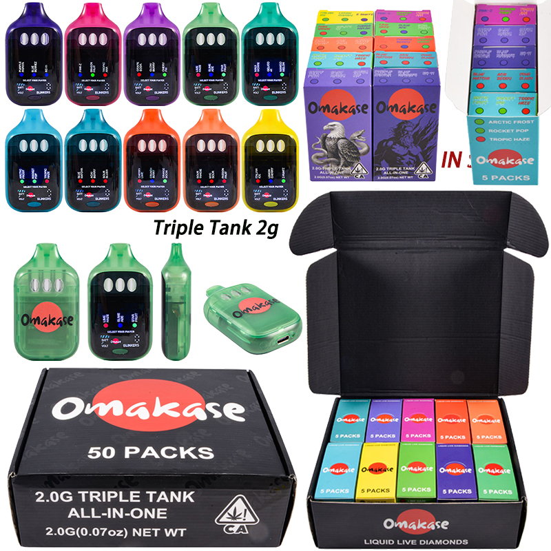 Bulk Triple Tank Vape All In One | Triple Flavor Disposable Vape Pen