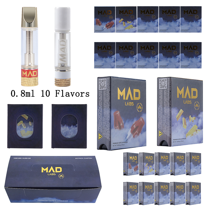 mad labs 0.8ml Wholesale & Custom mad labs carts 0.8g