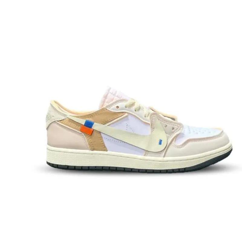 GET Air Jordan 1 Low Off-White Custom, best sneakers,www.coolkicksmall.com