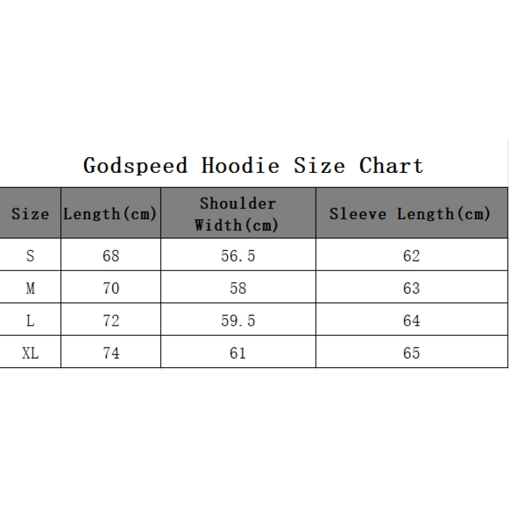 Godspeed OG Logo Sweatshirt Hoodie Black White