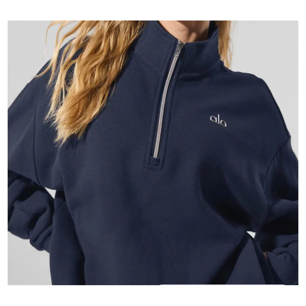 Alo Yoga Accolade 1/4 Zip Pullover hoodie Blue