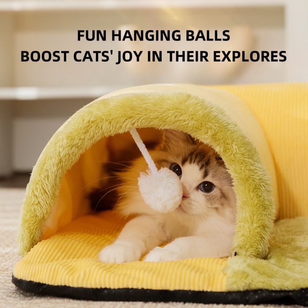 Cat Tunnel Bed & Tube | Large & Interactive - Furtent's Best Cat Beds