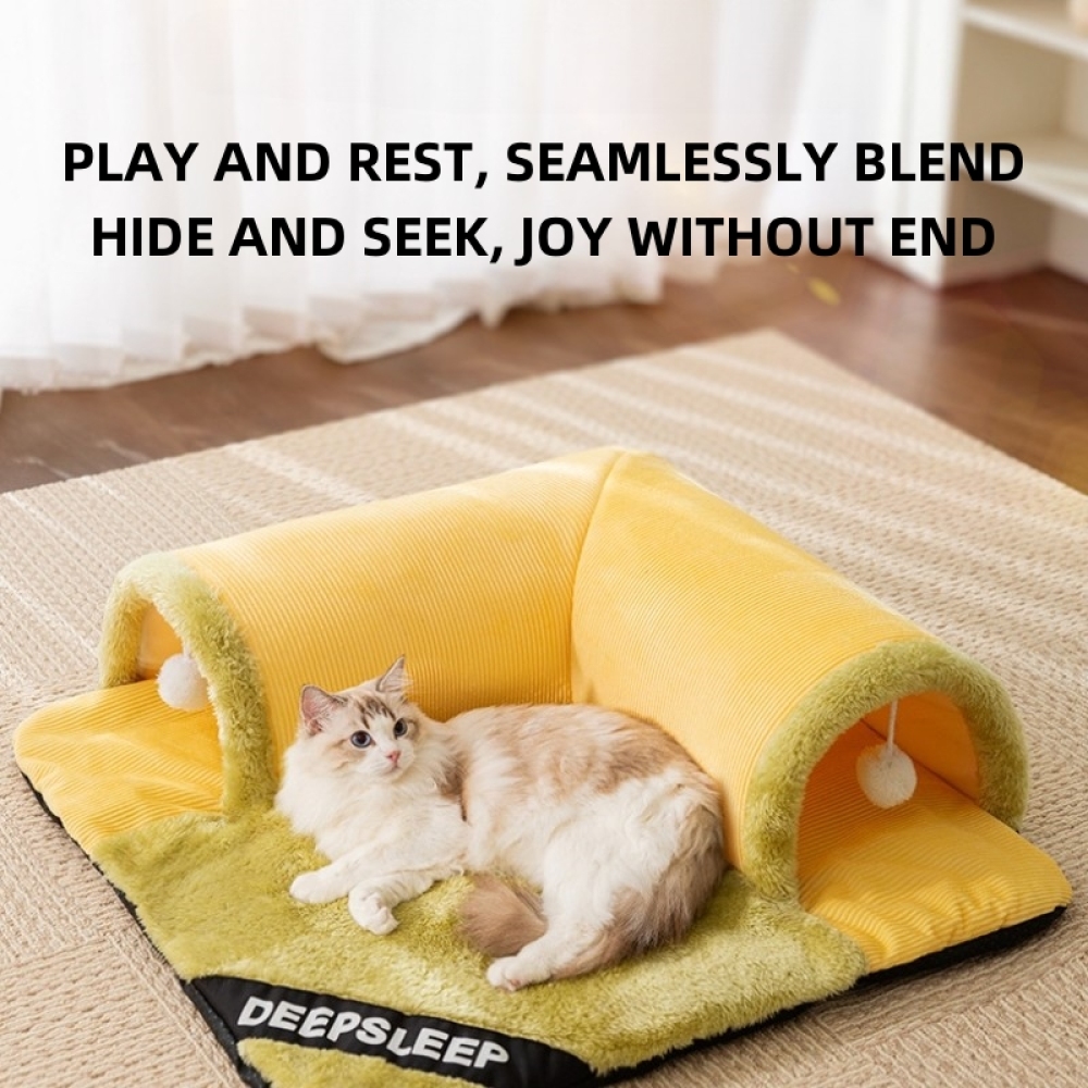Cat Tunnel Bed & Tube | Large & Interactive - Furtent's Best Cat Beds