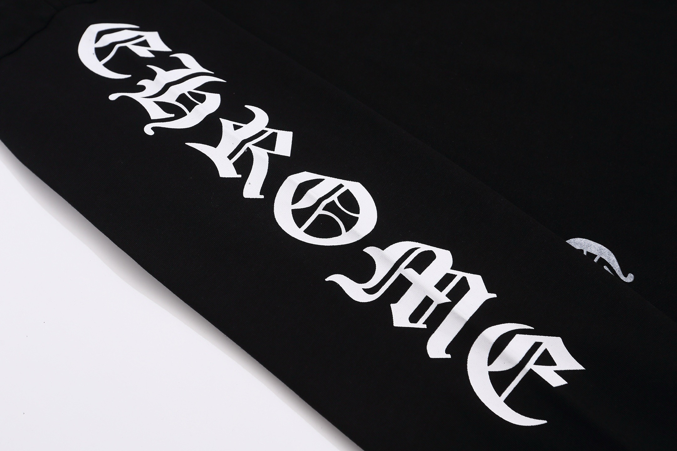 Chrome Hearts Neck Logo Long-Sleeve T-Shirt Black and White