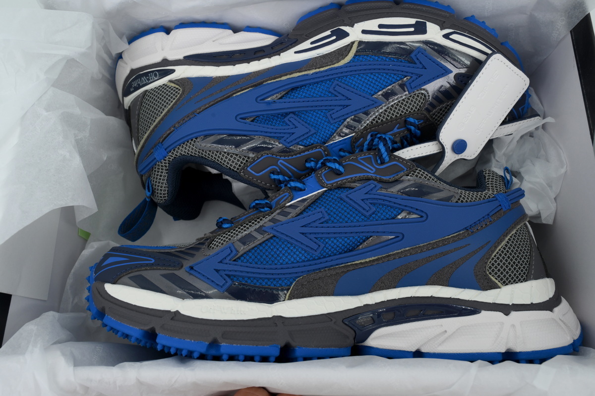 Fake OFF-WHITE Be Right Back Navy Blue —Ckshoes