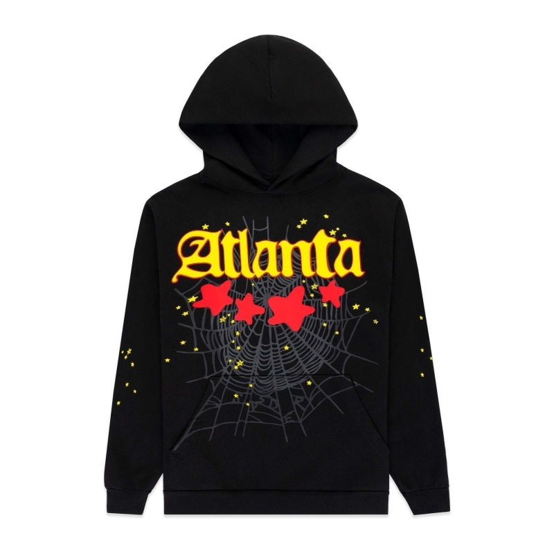 Sp5der Atlanta Hoodie Black