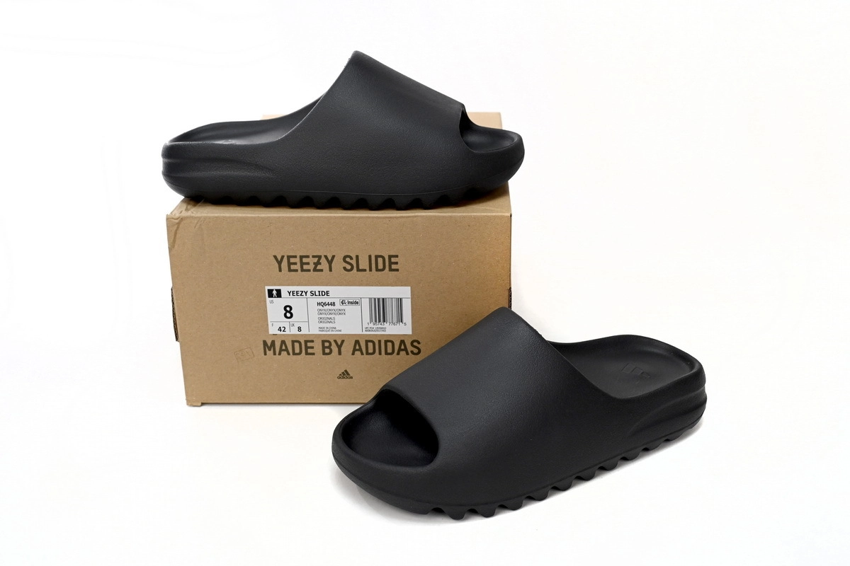 Adidas Yeezy Slide Onyx|Black Yeezy Slides Best Sneaker Reps-Crew Kick