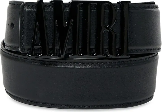 Amiri Logo Leather Belt Reps - Pk Stockx