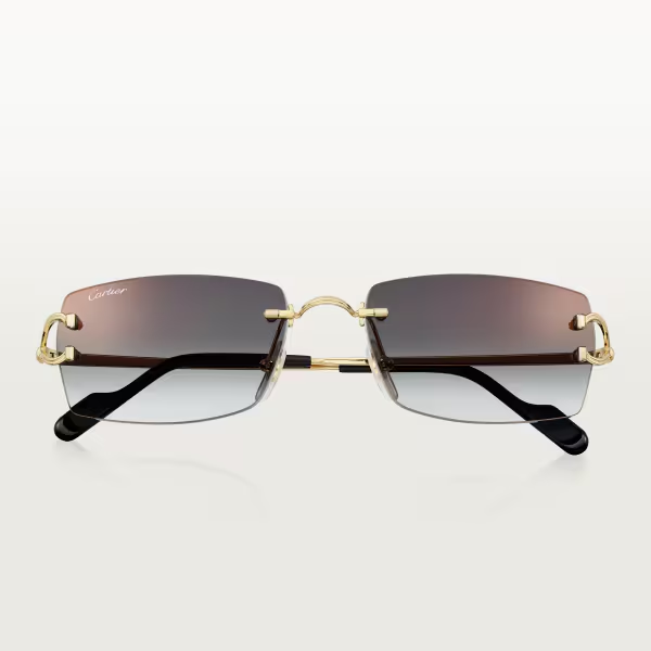 Cartier Rectangle-Rimless Sunglasses CT0550S Reps - Pk Stockx