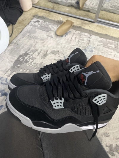 Special offer Batch Air Jordan 4 Retro Black Canvas DH7138-006 Reps ...