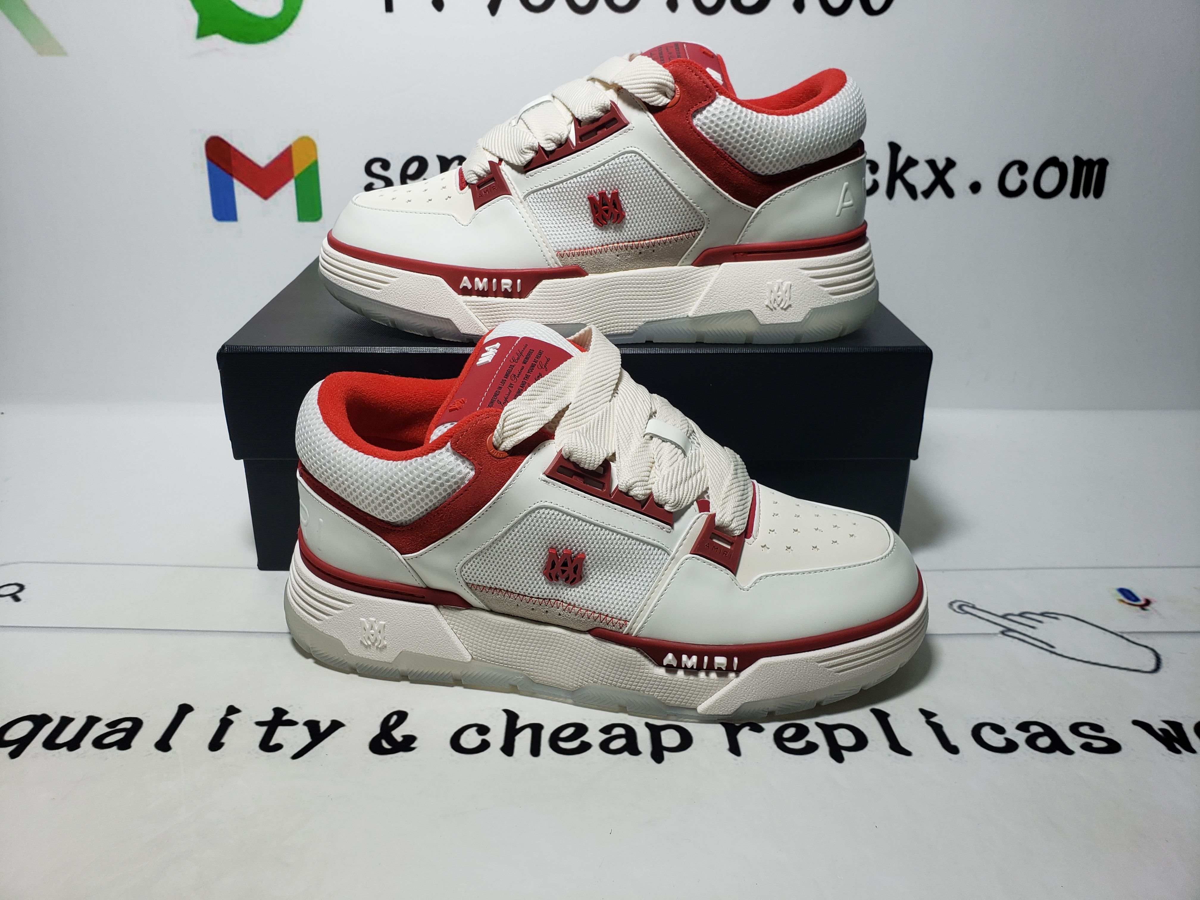 AMIRI White Red - Pk Stockx