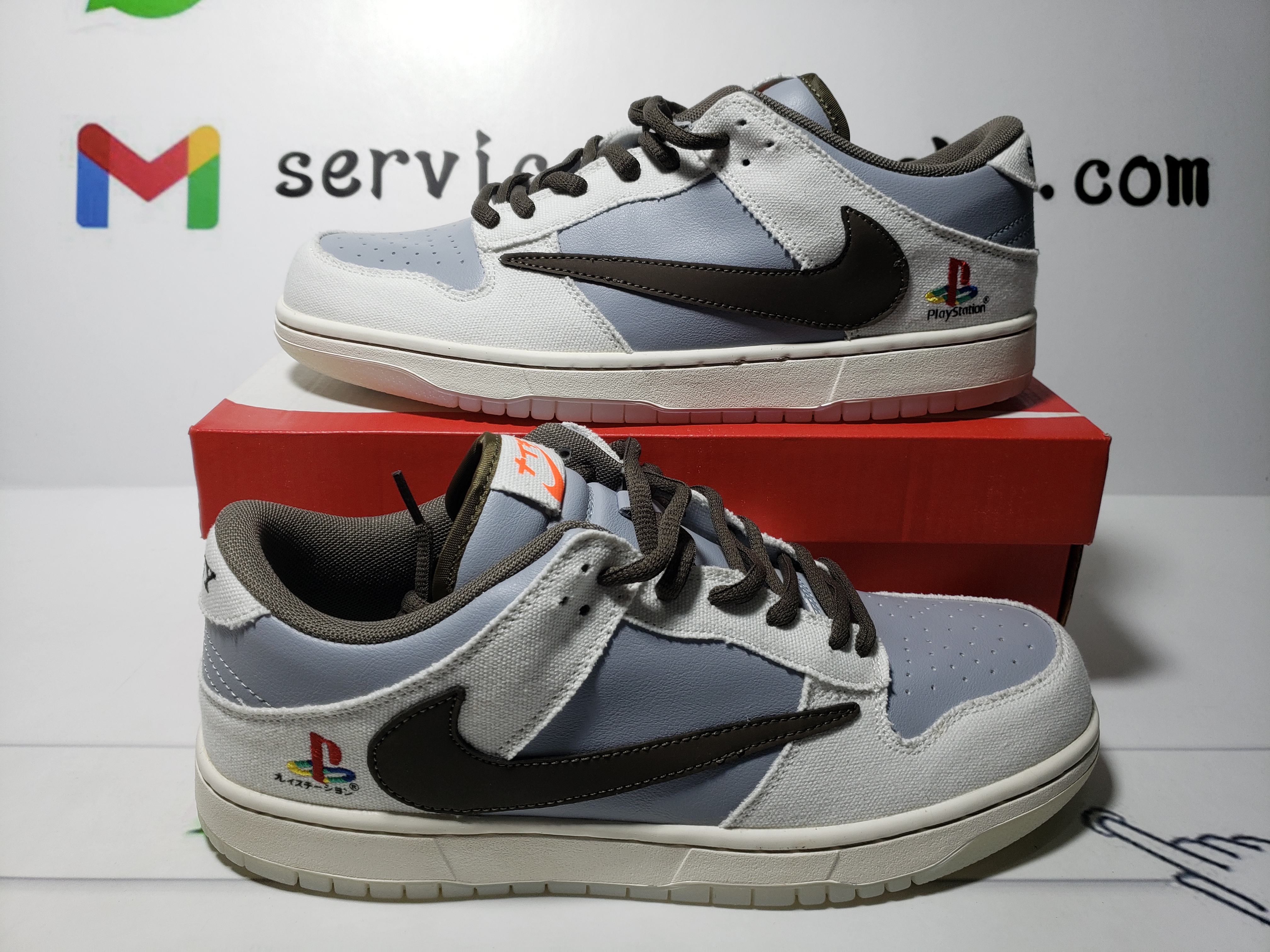PK God Batch Travis Scott x PlayStation x Nike Dunk Low PS5 CU1726-800 ...