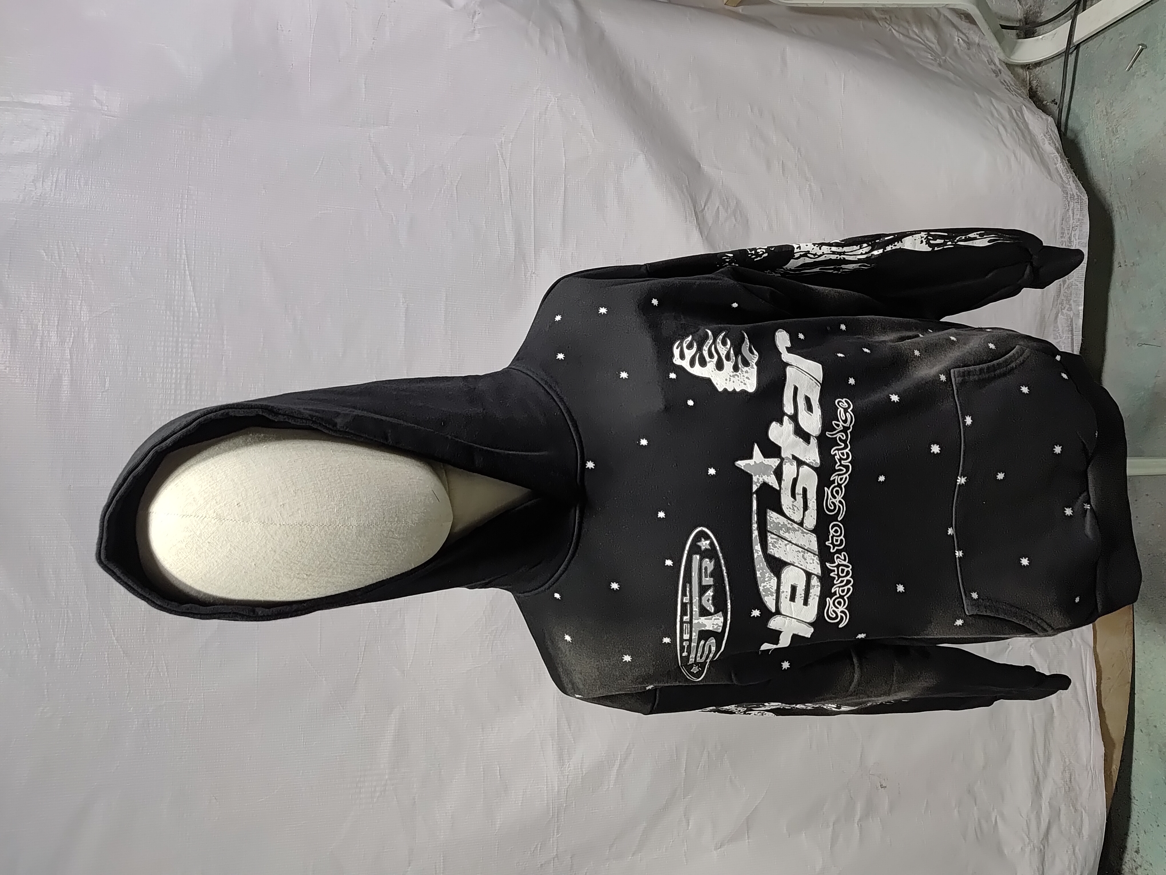 Hellstar Studios Records Tracksuit Black (single hoodie) - Pk Stockx