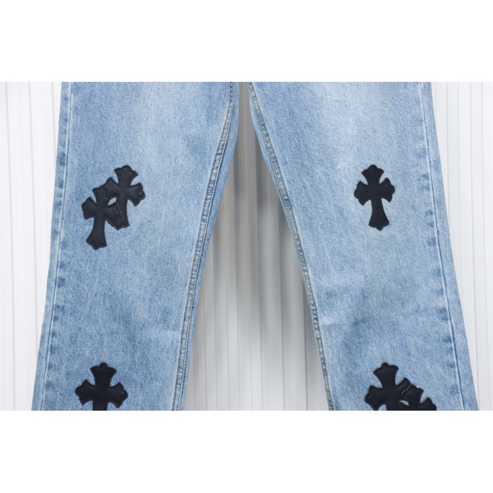 Coco Shoes Chrome Hearts Levi's Cross Patch Jeans Blue