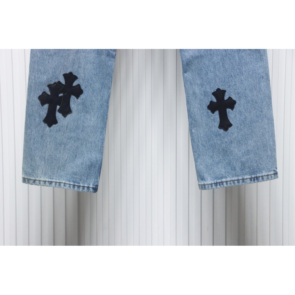 Coco Shoes Chrome Hearts Levi's Cross Patch Jeans Blue