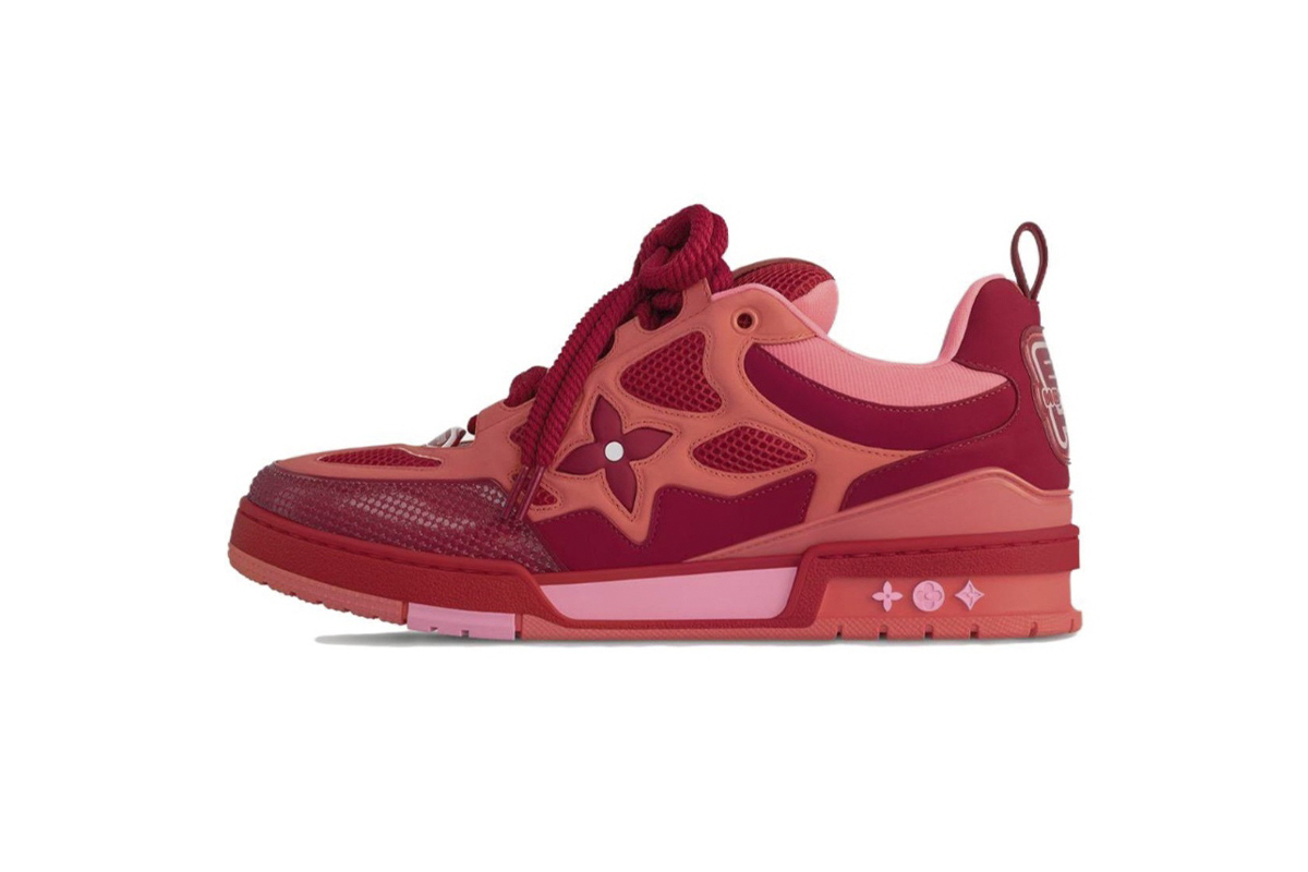 Buy Louis Vuitton LV Skate Sneaker All Red 1ACQNP | Coco Shoes Official ...
