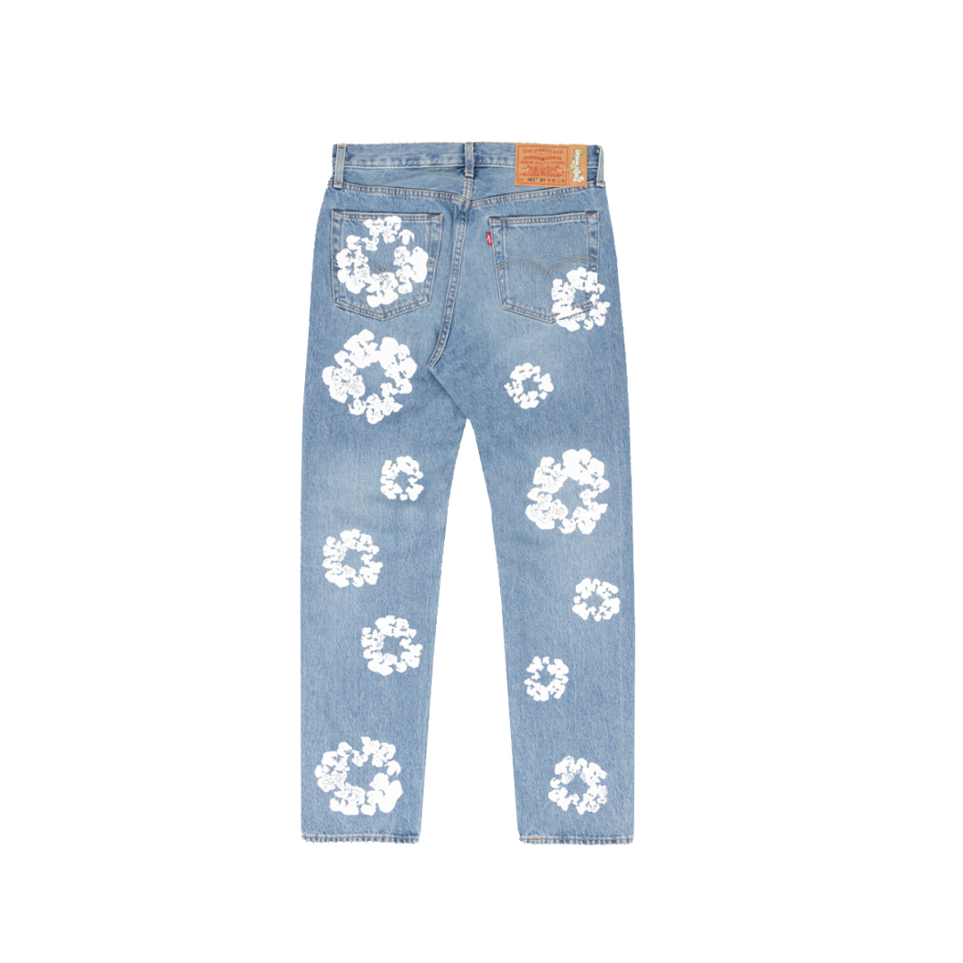Buy Denim Tears The Cotton Wreath Jean Sky Blue | Coco Shoes Official ...