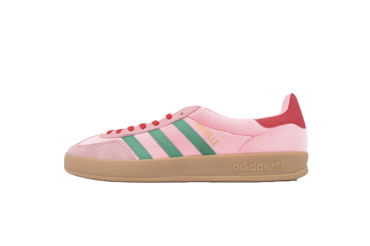 Buy Adidas Gazelle Indoor Glow Pink Court Green JI2713 | Coco Shoes ...