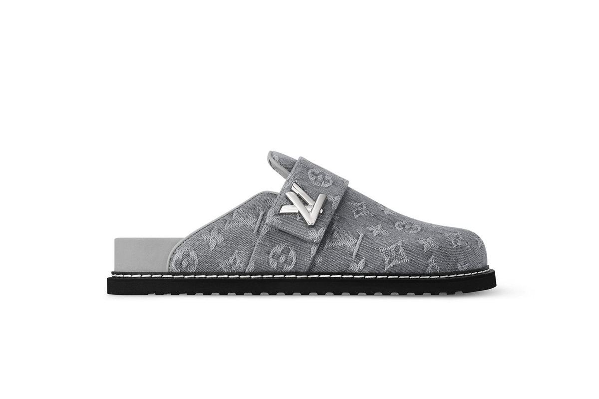 Buy Louis Vuitton LV Cosy Comfort Mule Grey 1AGVP5 | Coco Shoes Official | Coco Sneakers 2025
