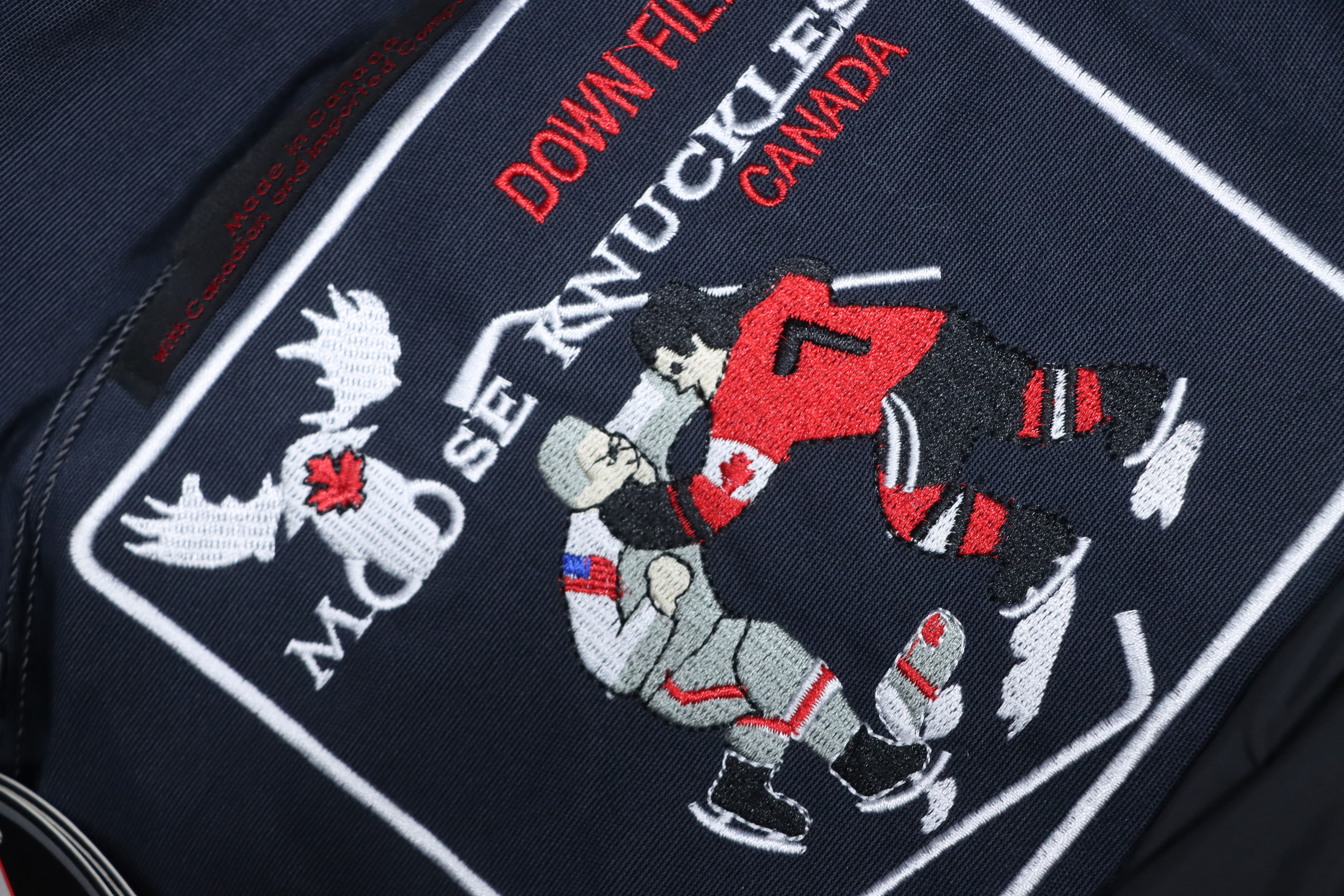 Buy Moose Knuckles Debbie Down Bomber Jacket W/ Fur Navy Blue（Women's ...