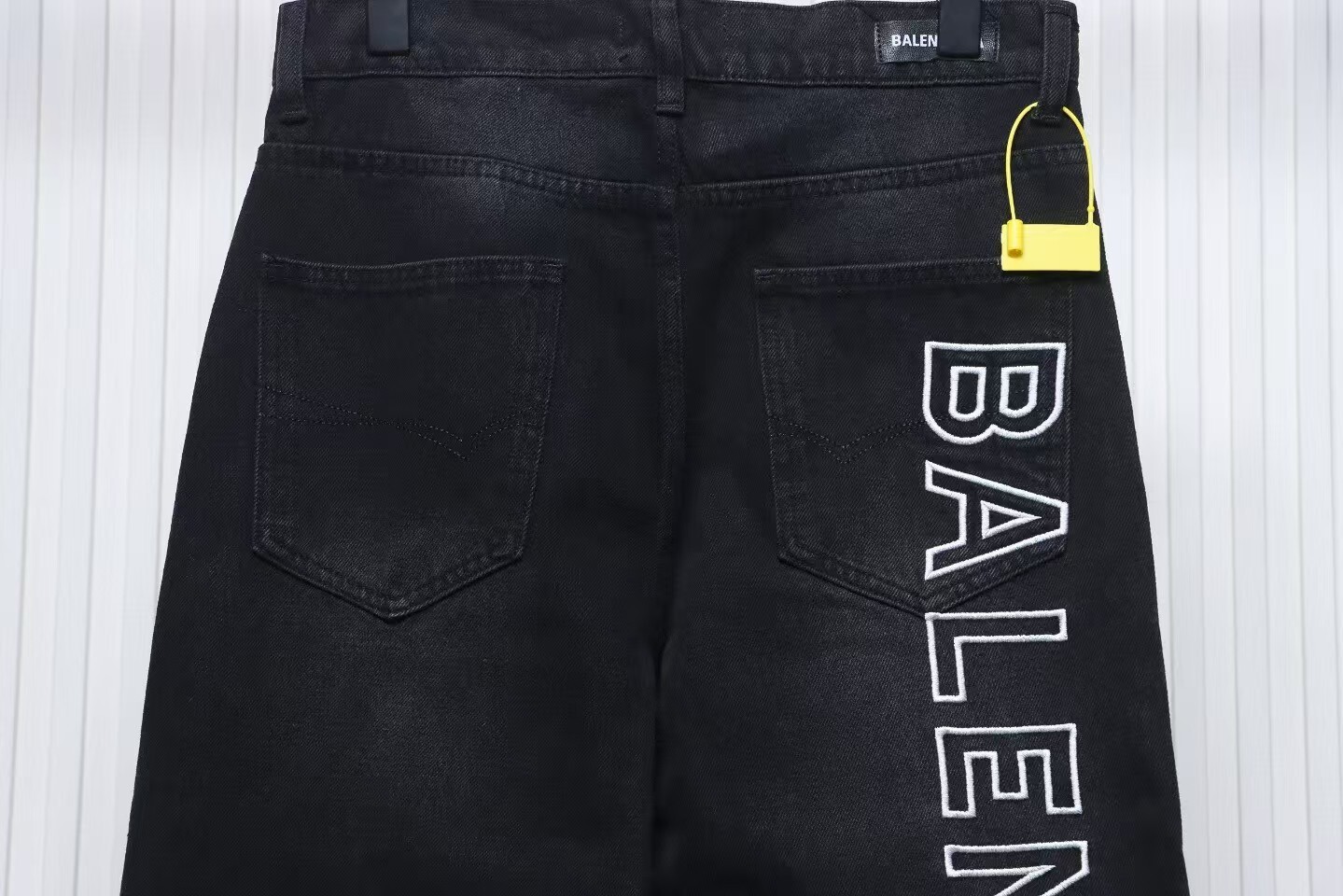 Buy Balenciaga Side Logo Letter Embroidered Jeans | Coco Shoes Official | Coco Sneakers 2025